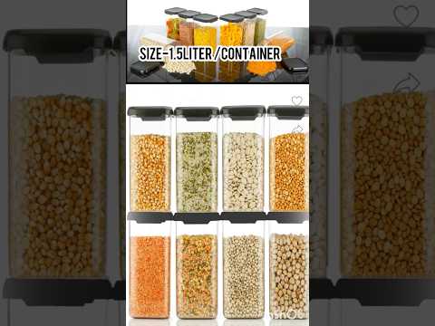 Best Airtight Kitchen Container 1500 ml | 4 Sacred Plastic Grocery Box Review