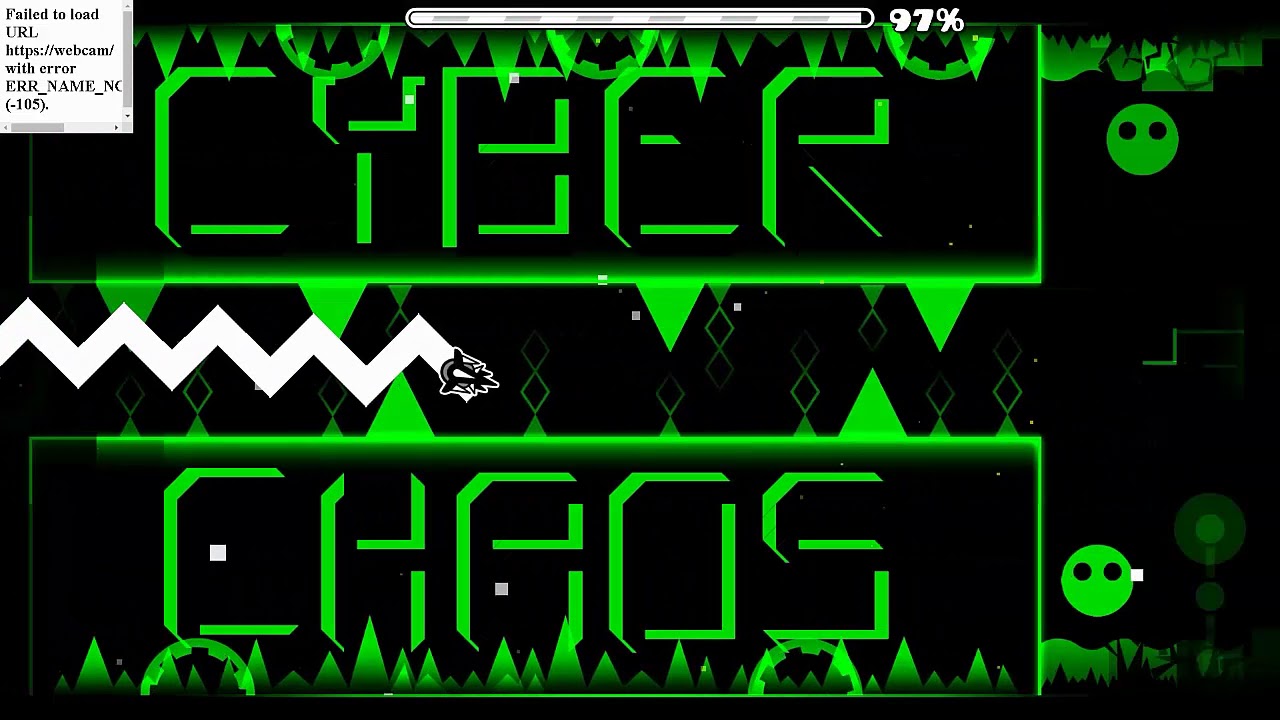 (Insane Demon) Cyber Chaos 100% (Fluke from 40%) [geometry dash] - YouTube