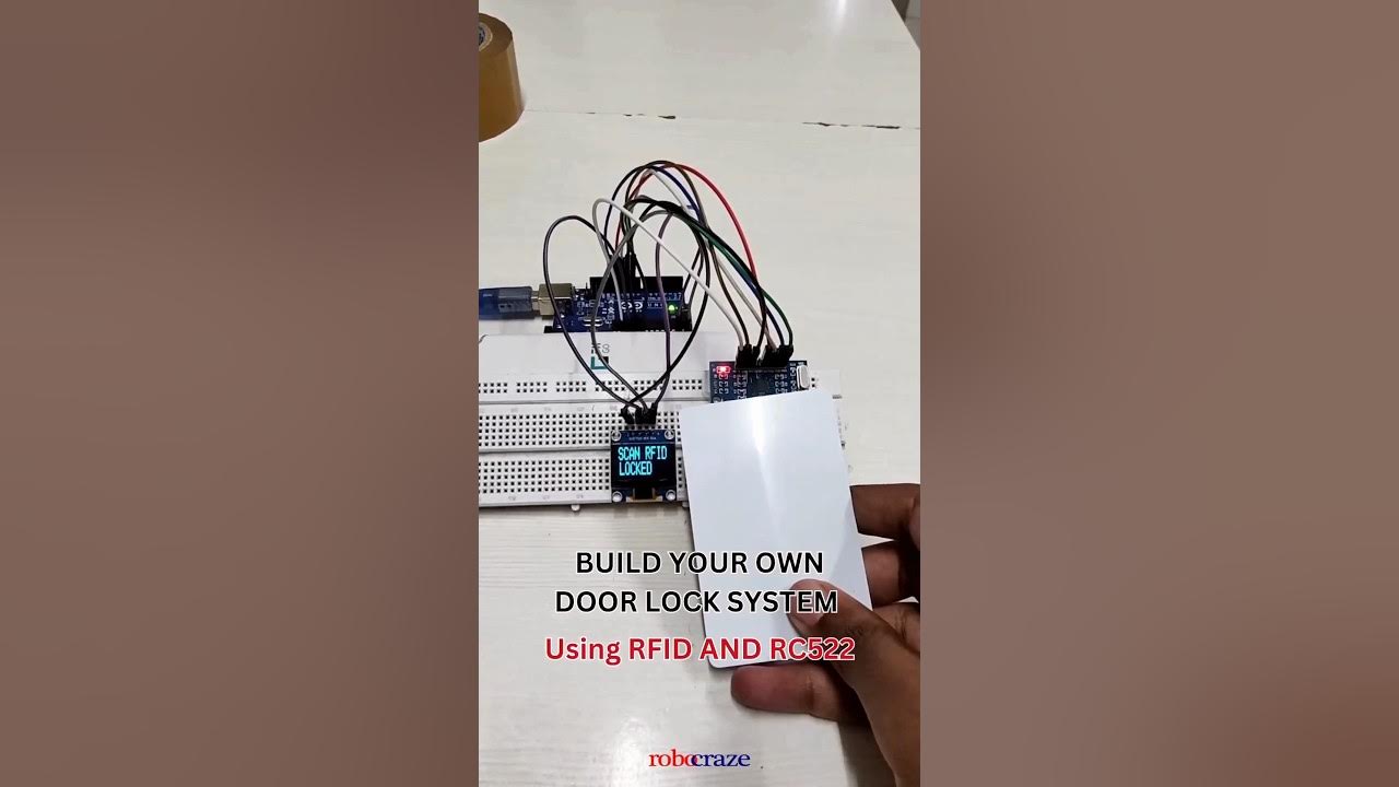 RFID based automatic door lock system using Arduino uno - YouTube