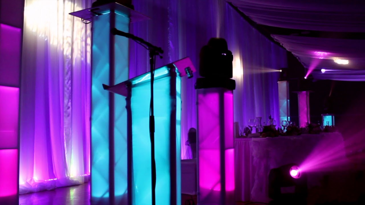 Regina Wedding DJ Light Show - YouTube