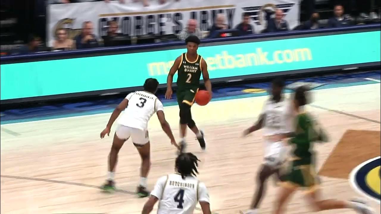 2023 24 William And Mary Mens Basketball Highlights At George Washington
