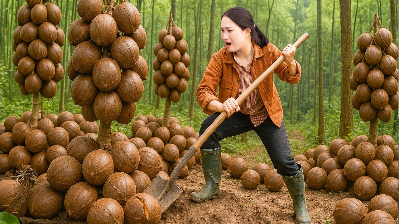 How to Harvest Ancient Armor Fruit to sell - Village method | Ly Thi ...