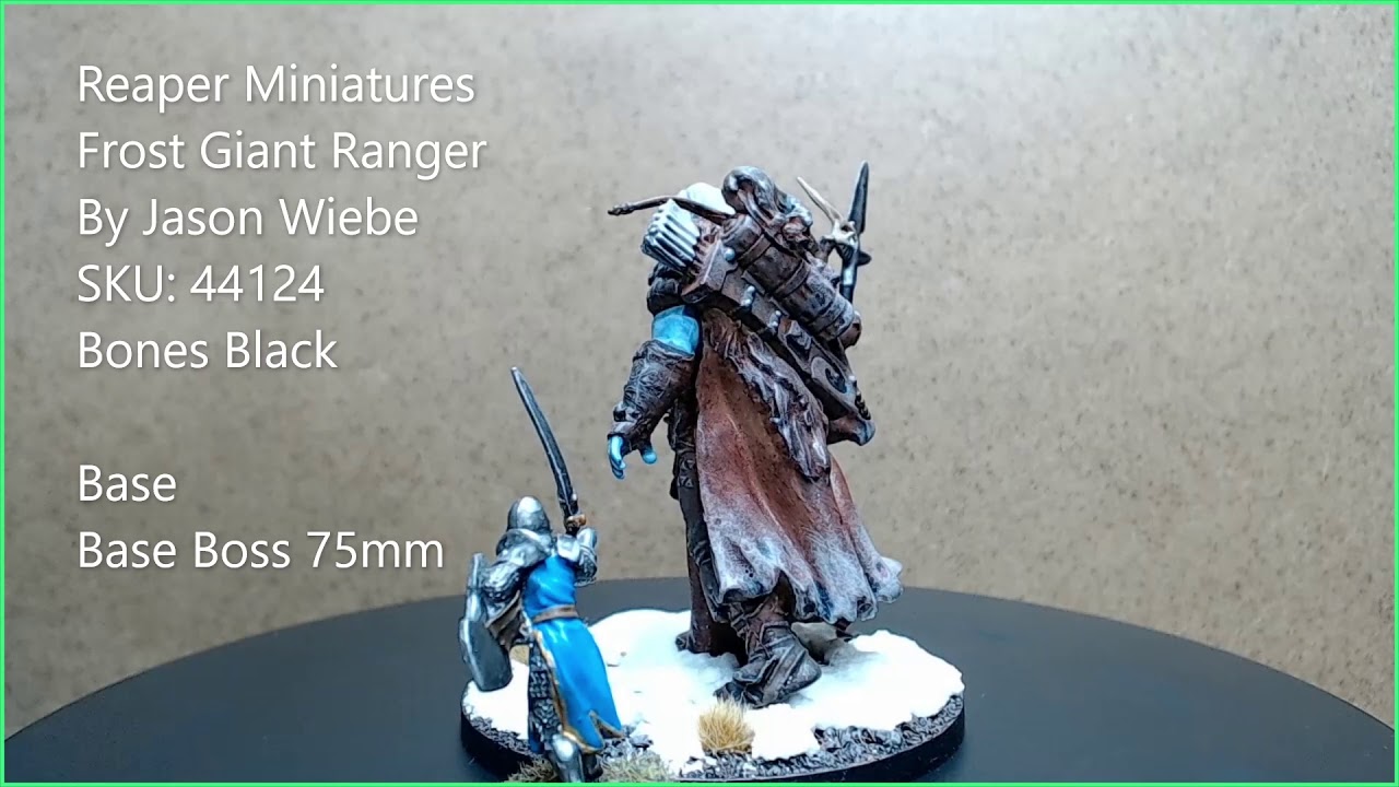 Reaper Miniatures, Frost Giant Ranger, 360 info & Size comparison ...