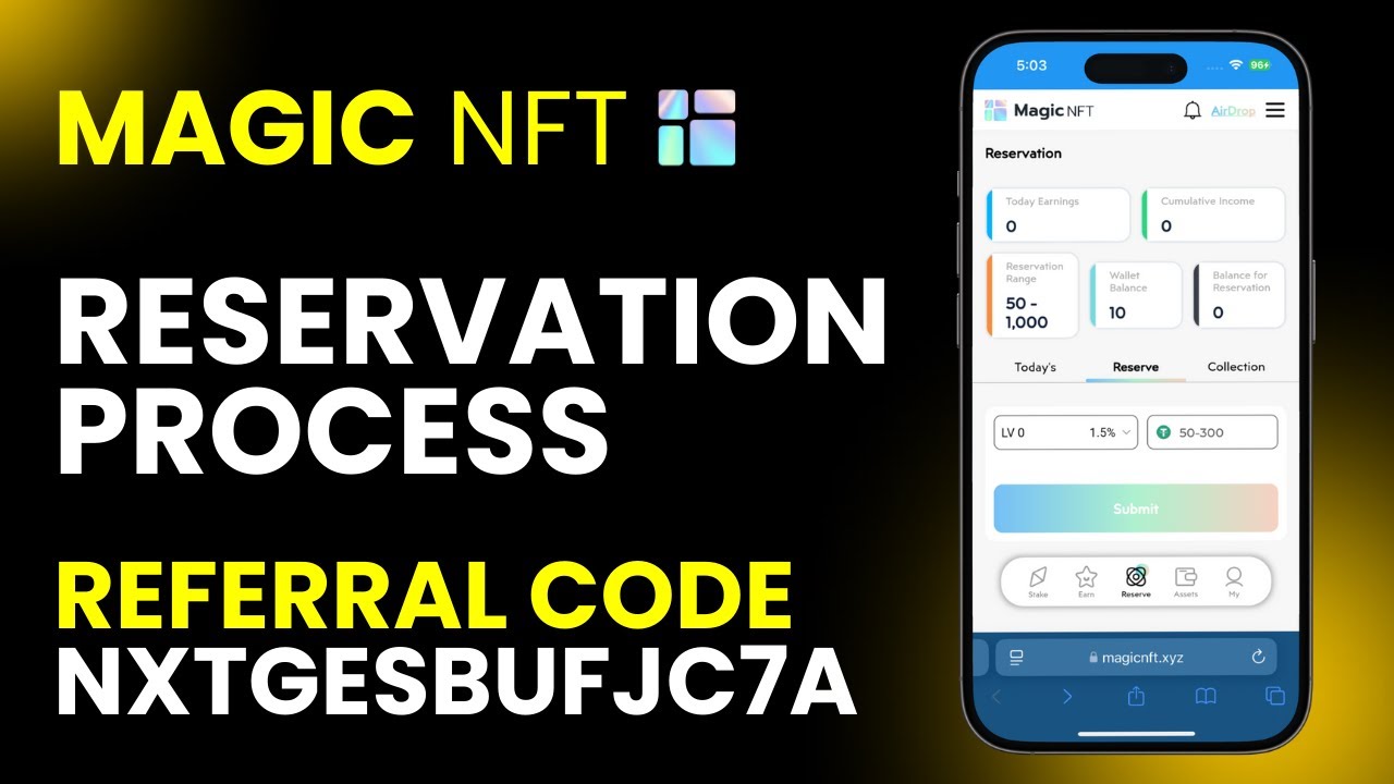 Magic NFT Referral Code | Magic NFT Reservation Process - YouTube