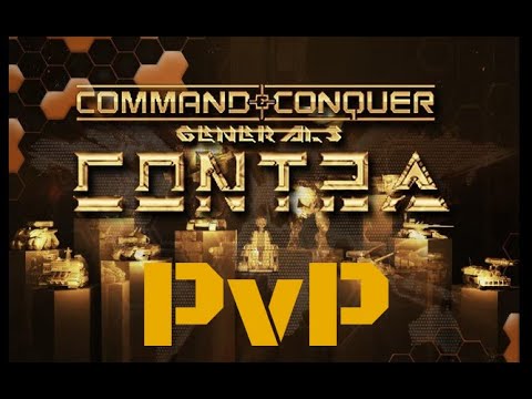 Command & Conquer Generals Contra 009 PVP Map No money 1v1v1v1 - YouTube