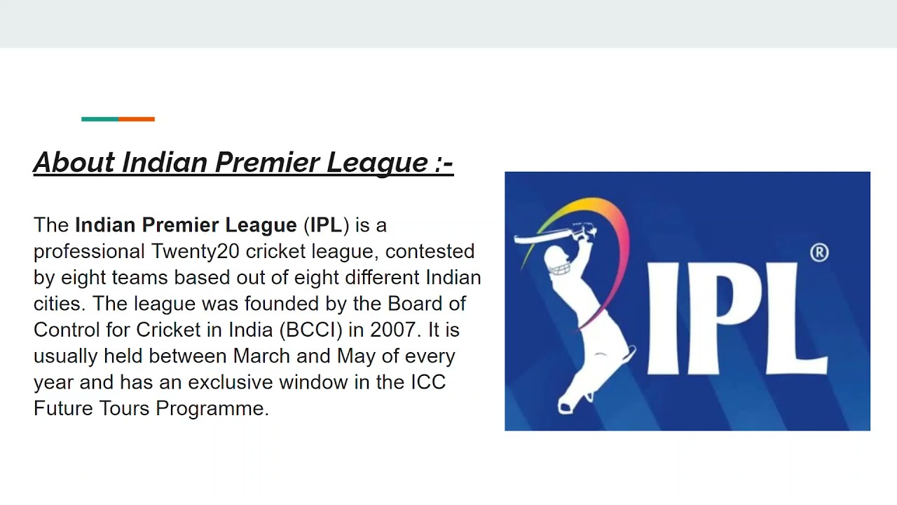 IPL Database System Management on Android - YouTube