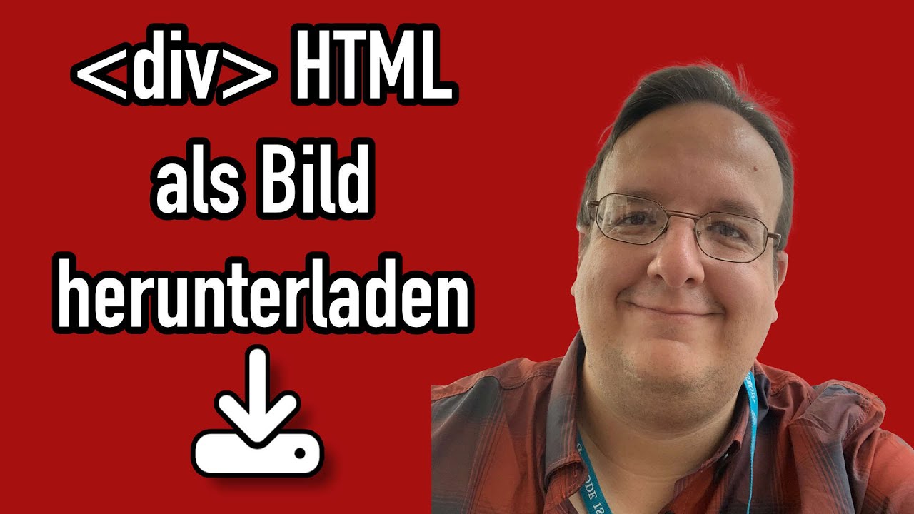 HTML Element als Bild direkt von einer Webseite herunterladen - YouTube