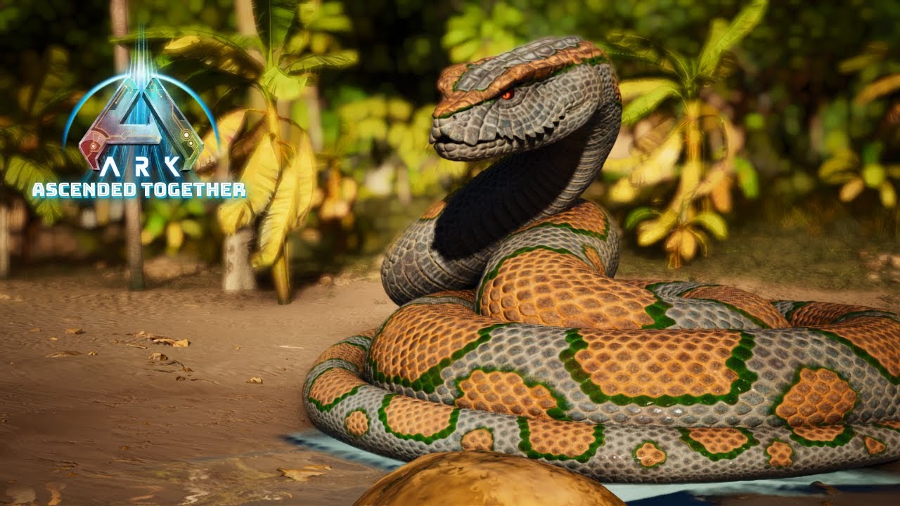 I Tamed the NEW Gigatophis Snake Ark Ascended: Ascended Together Server ...