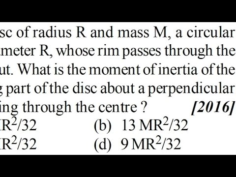 NEET|PYQ|PHYSICS|System of particles and Rotational Motion QUESTION 16 ...