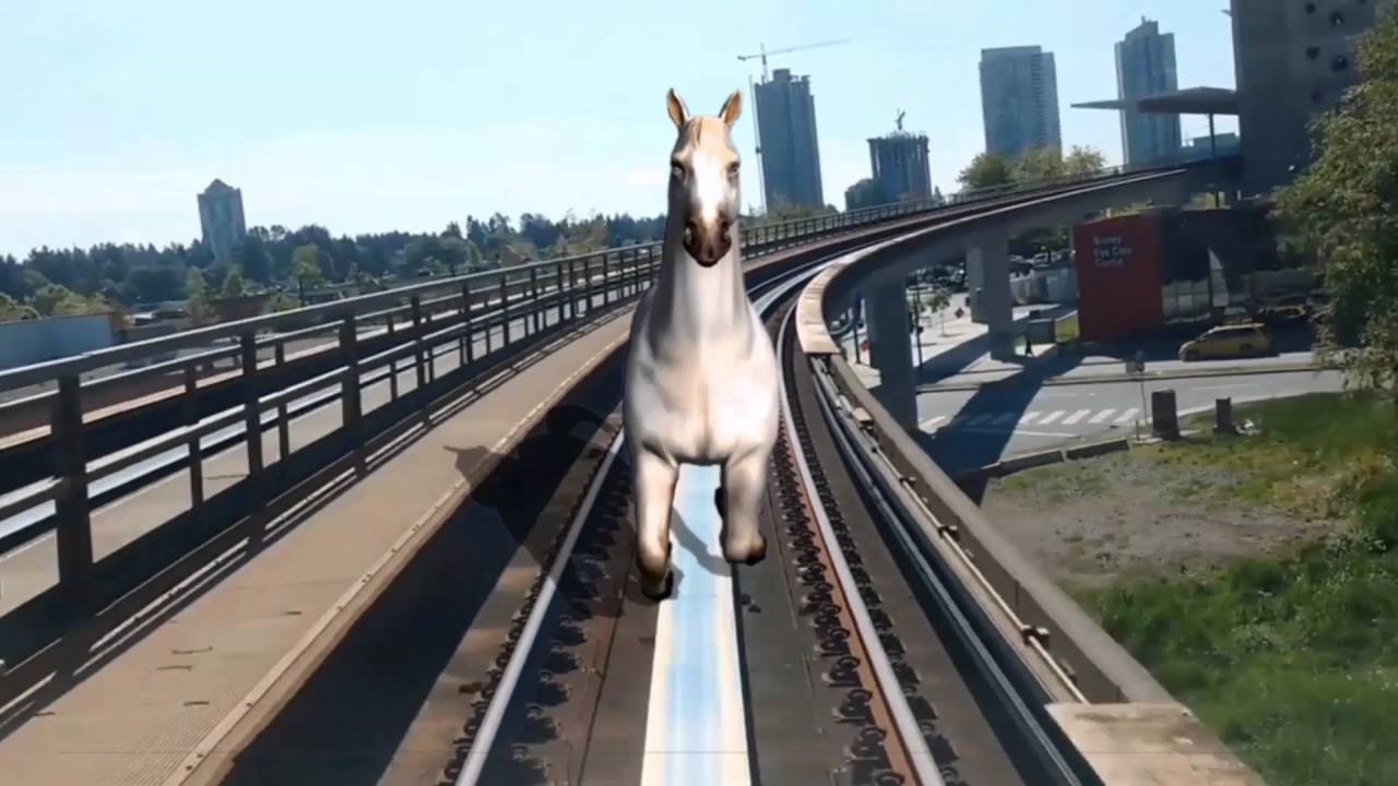 Horse Chases Train: Geometric Adventures - YouTube