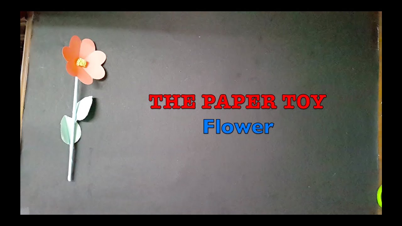 How to Create a Paper Flower | The paper toys | Craft work | DIY ...