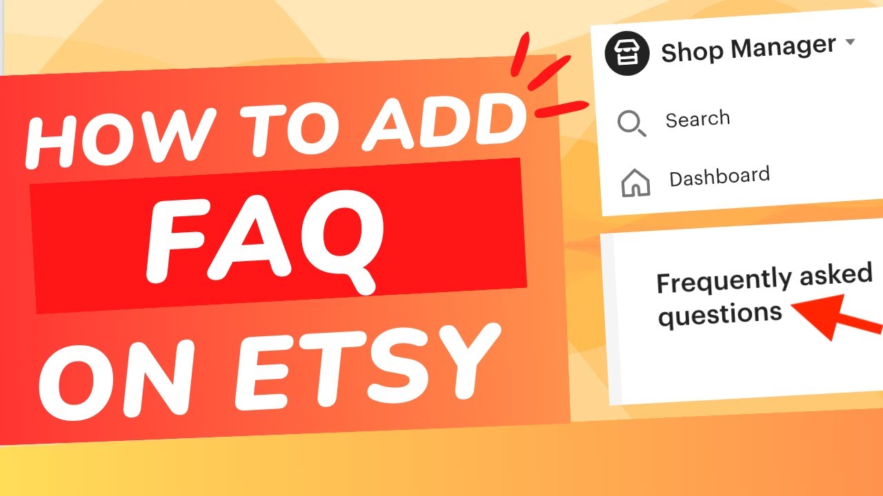 Etsy How to add FAQ? How to add Frequently Asked Questions on Etsy? # ...