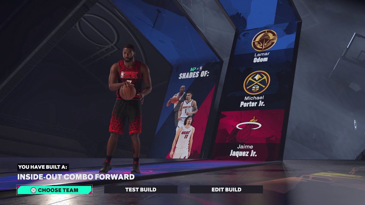 NBA 2K25 RARE BUILDS - INSIDE-OUT COMBO FORWARD - YouTube
