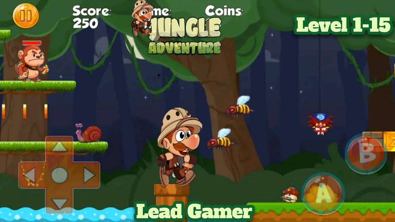 Super Dino Bros Jungle World Game Level 1-15 #gaming #games #gameplay ...