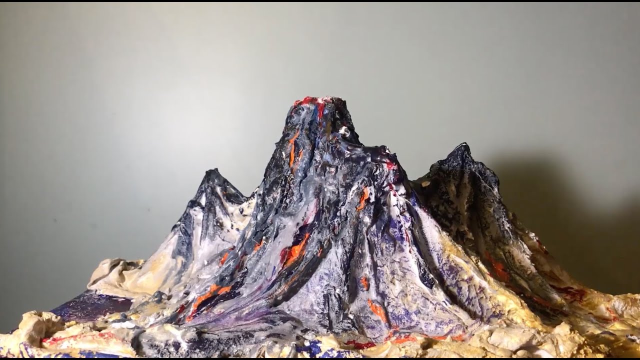 Volcanic Eruption 3D Model - YouTube