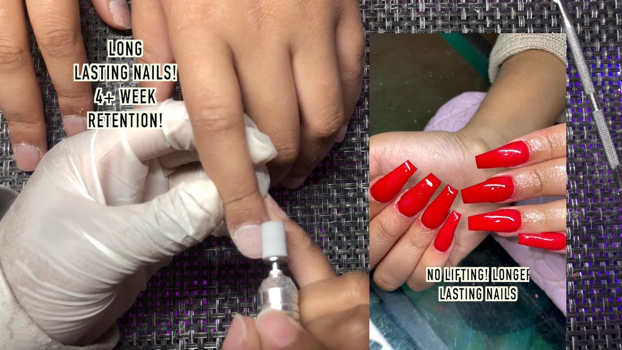 NAIL PREP FOR ACRYLIC NAILS! | 4+ WEEK RETENTION! - YouTube
