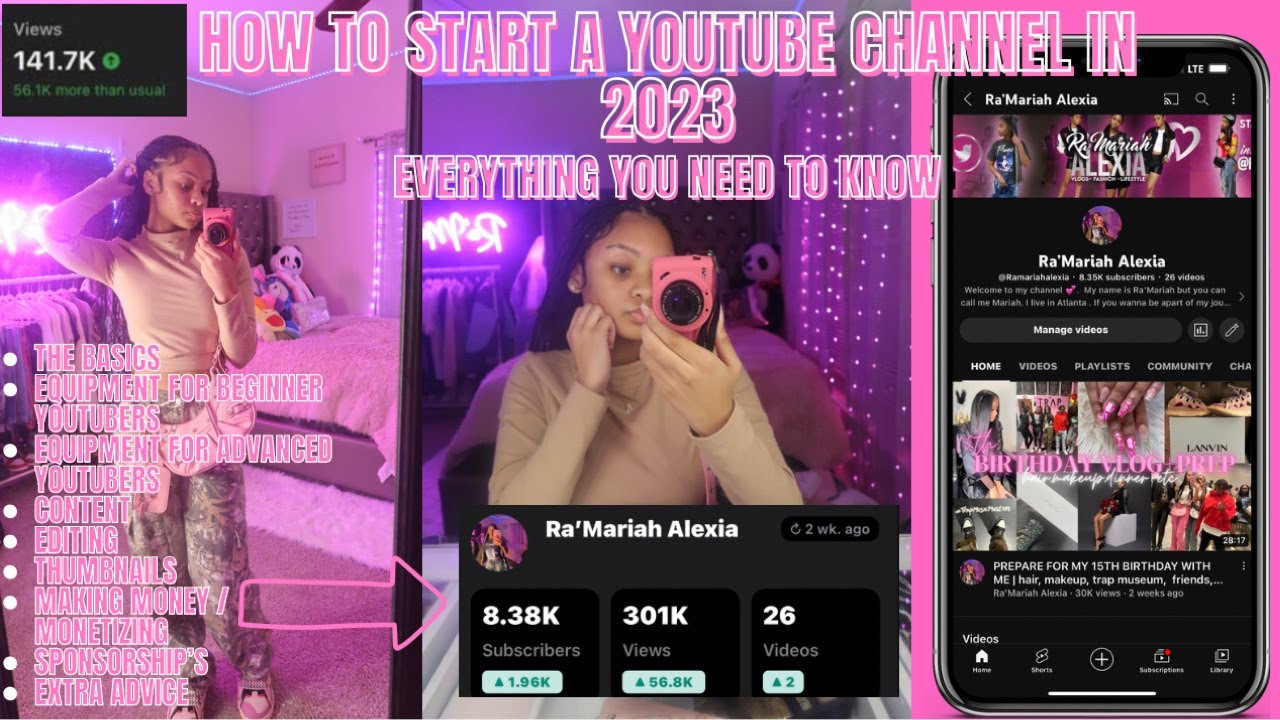 HOW TO START A YOUTUBE CHANNEL IN 2023 (equipment, content, growth ...