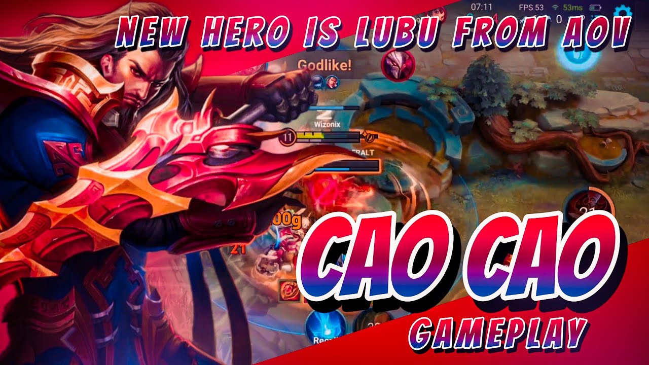 New Hero Cao Cao Gameplay | Lubu AoV But Better | Honor of Kings | HoK ...