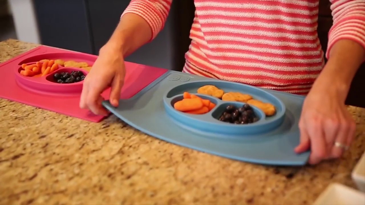 [51% OFF] Silicone Spill-Free Baby Food Mat - YouTube