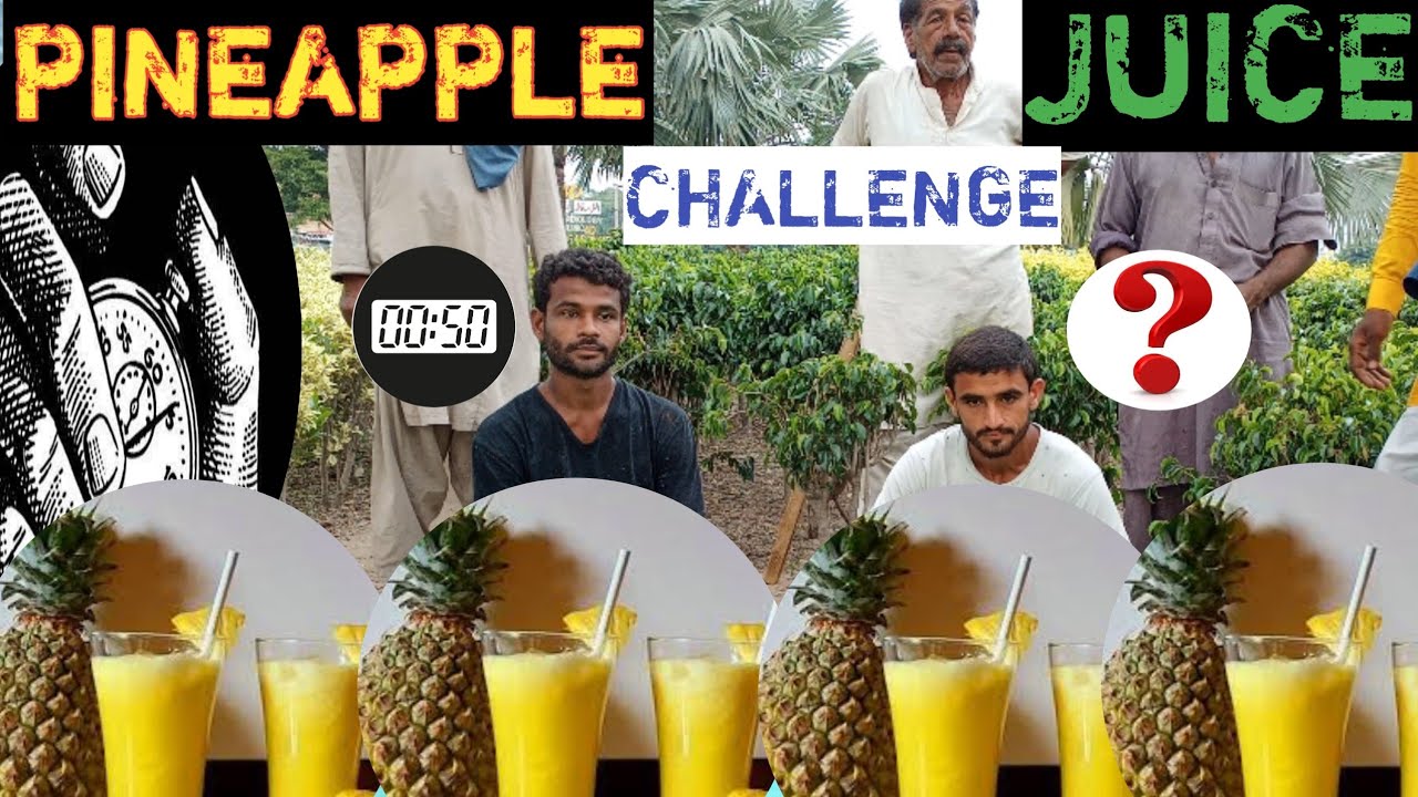 Pineapple juice challenge|dole pineapple juice|street food challenge - YouTube