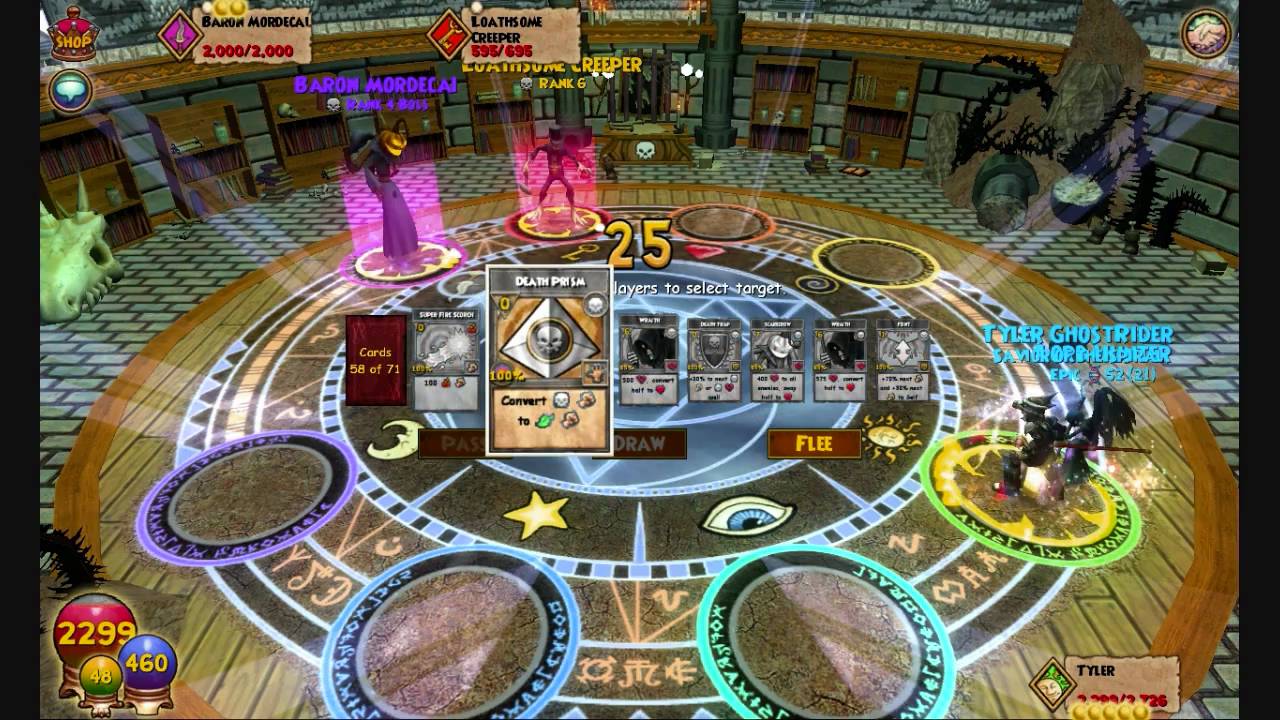 Wizard101-The battle of Baron of the Halloween tower - YouTube