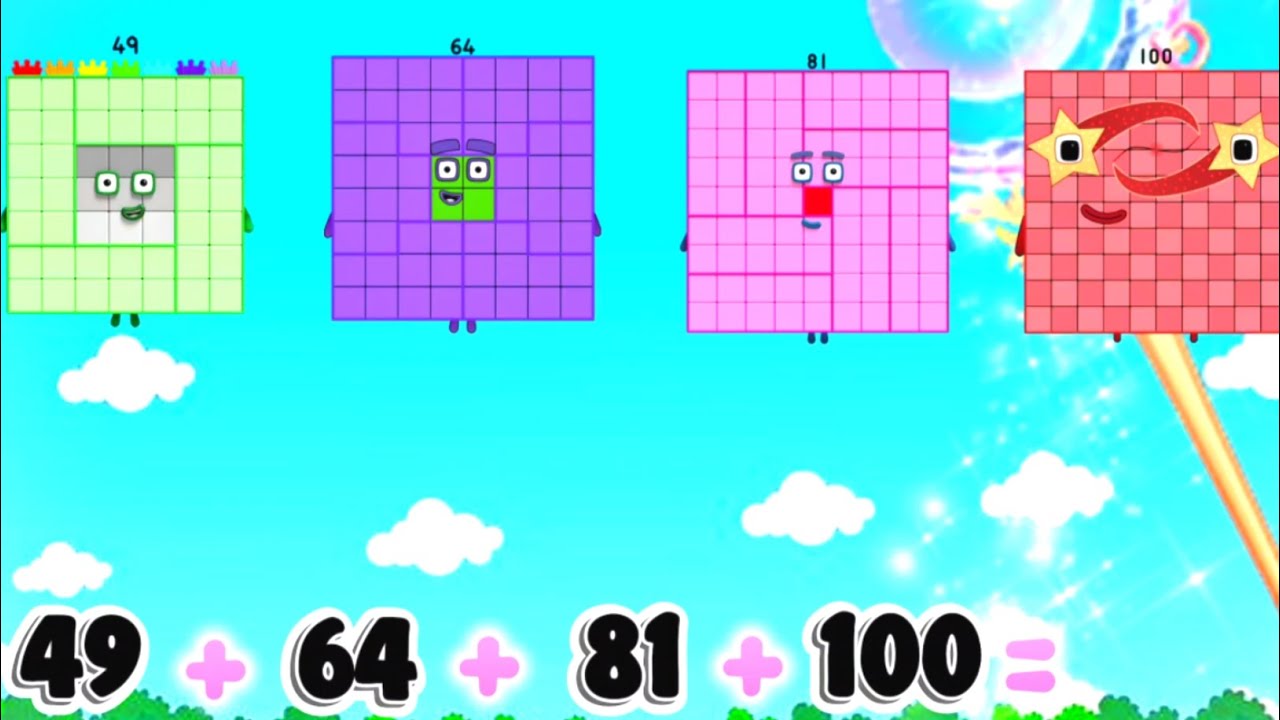 NUMBER BLOCKS FOUR RANDOM SQUARE NUMBER ADDITION | NUMBERBLOCKS ...
