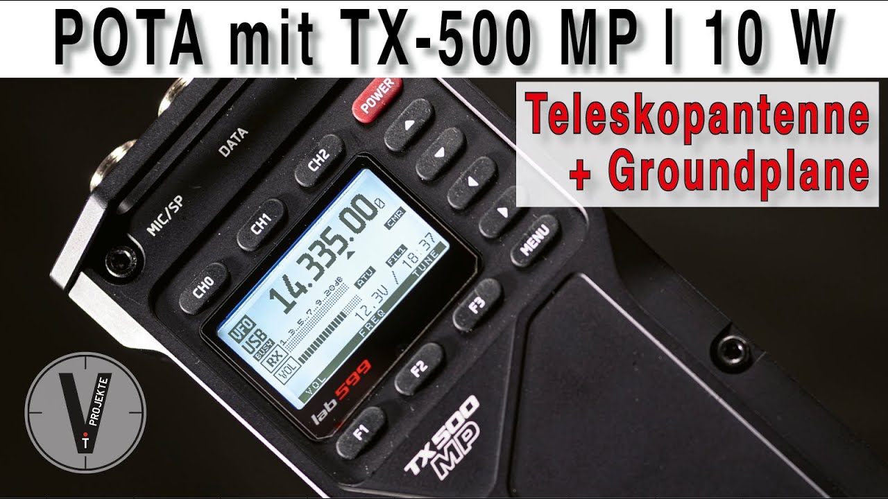 POTA mit lab599 TX-500 MP | 10 W | 47 QSO SSB | Teleskopantenne ...