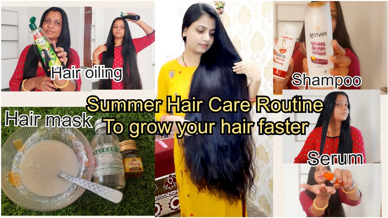 Honest Summer Hair Care Routine to grow your hair faster/ Summer Hair ...