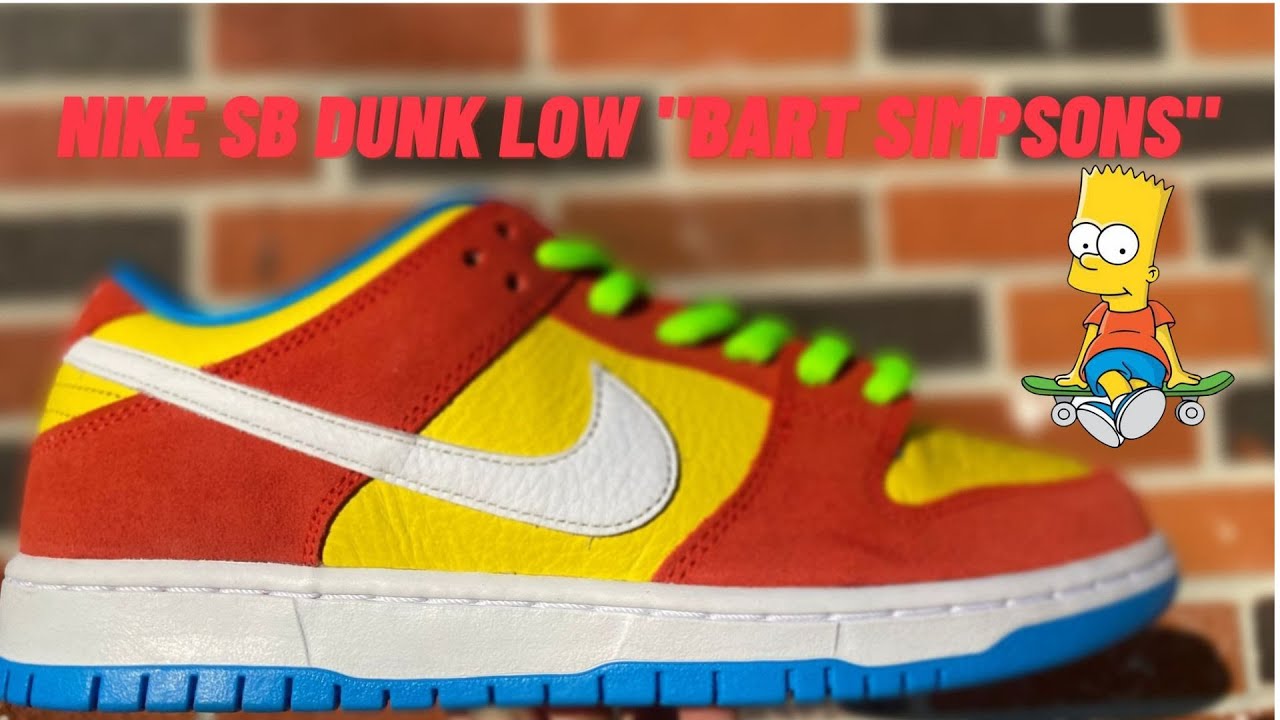 Nike SB Dunk Low "BART SIMPSONS" REVIEW THE BEST SIMPSON COLLAB DUNK ...