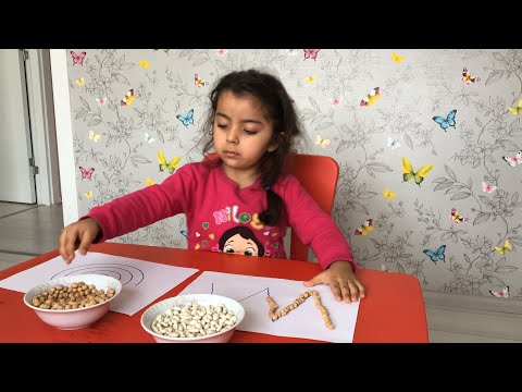 Elif Zeynep ödevini yapıyor