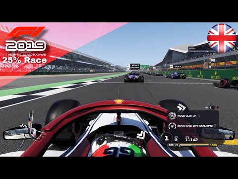 F1 2019 gameplay | 25% Race At Britain | Antonio Giovinazzi | Alfa Romeo
