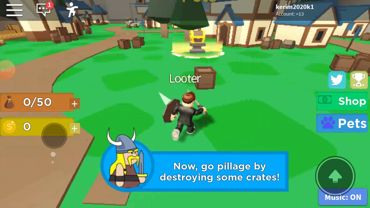 Viking Oluyorum (Roblox Viking Simulator) - YouTube