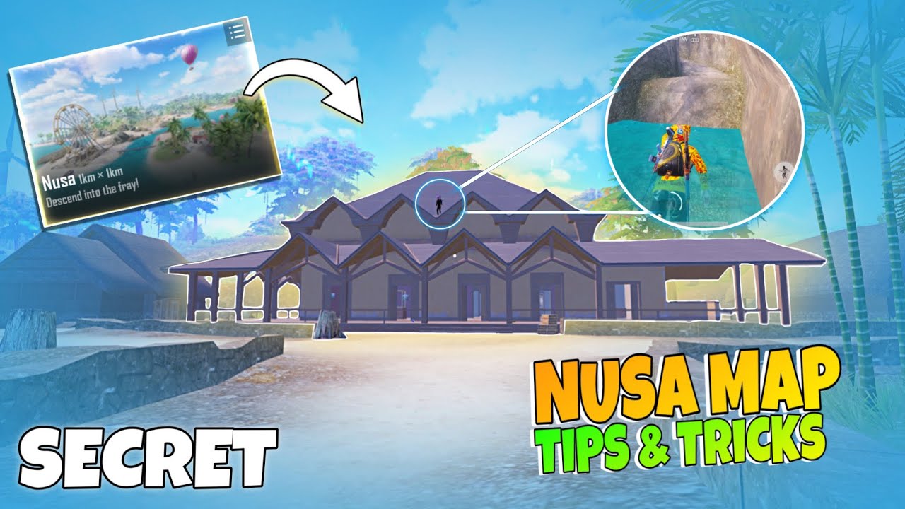 BGMI NUSA MAP SECRET TIPS AND TRICKS | BGMI NUSA MAP SECRET LOCATIONS | MAXWAR GAMING - YouTube