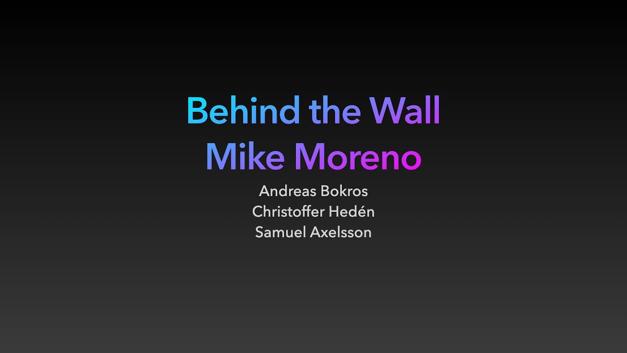 Behind the Wall-Moreno Projektensemble - YouTube