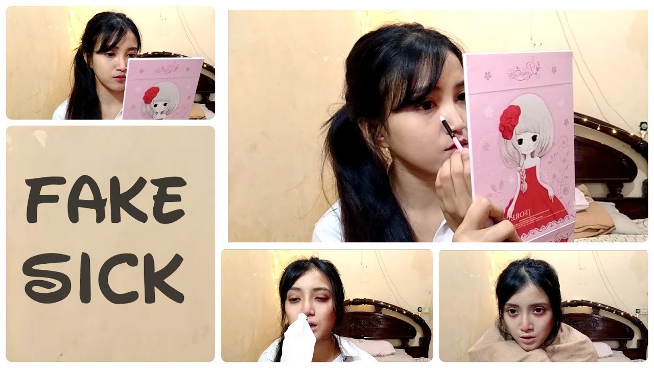 Fake Sick Makeup - How to Look Sick? - Daily Makeup by REDBELL - YouTube