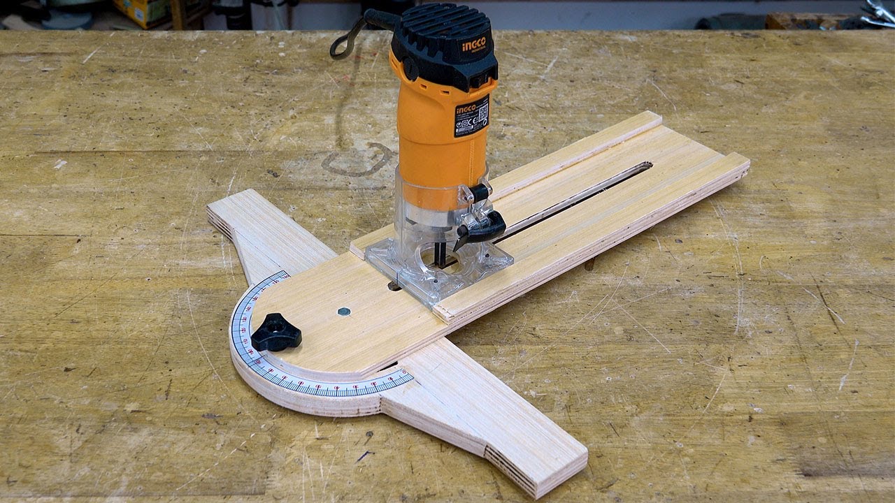 DIY unique adjustment router track guide rail - YouTube