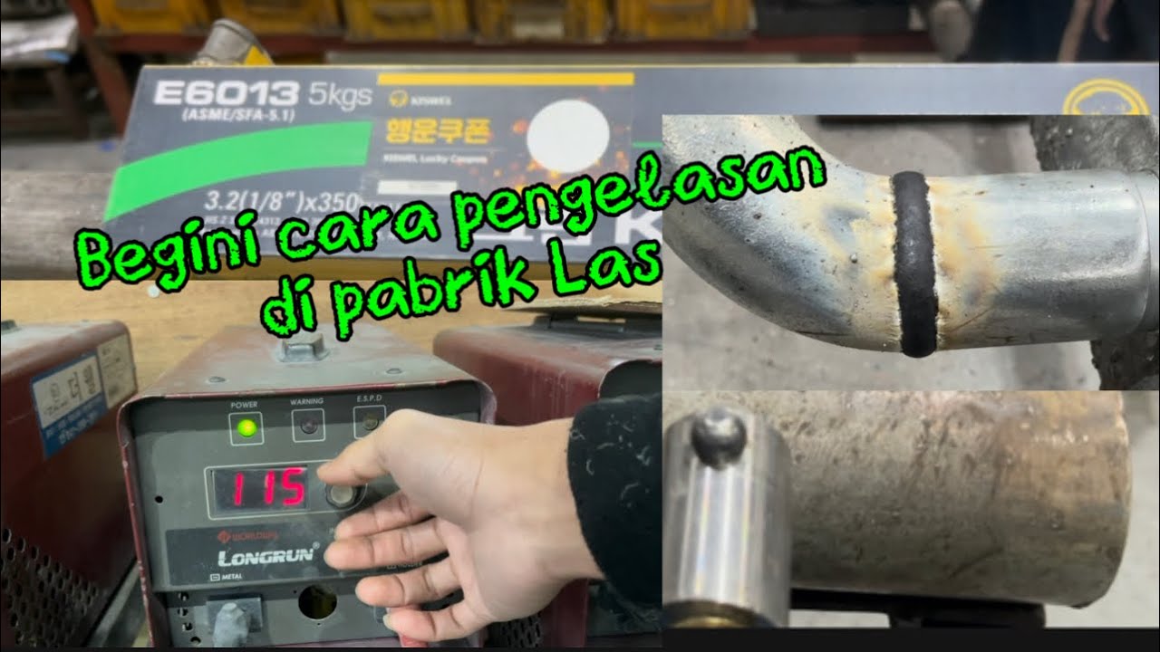 Begini cara Pengelasan di pabrik Las - YouTube