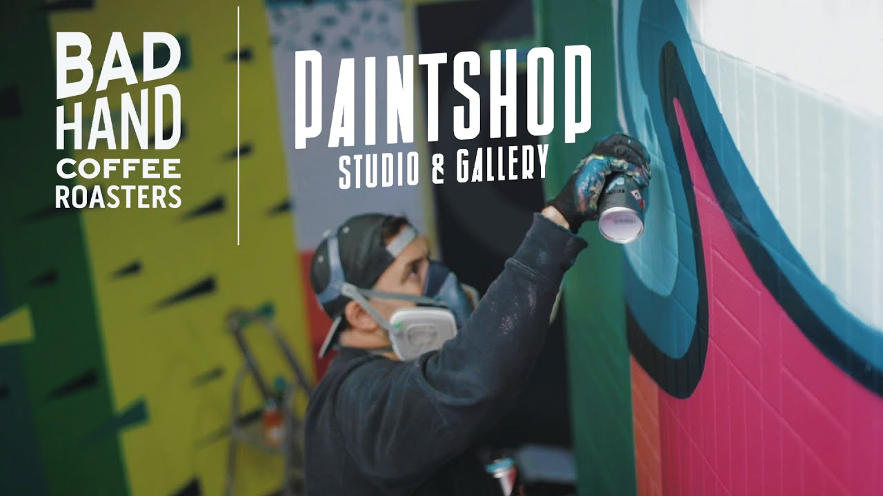 Bad Hand Coffee | Paintshop Studio & Gallery - YouTube