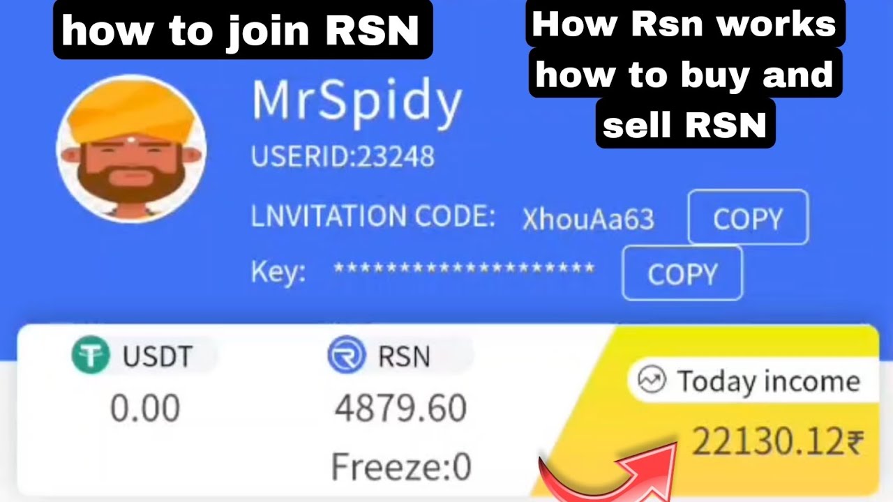 rsn I'd sell and RSN buying and selling... call for I'd:- 7045767516 # ...