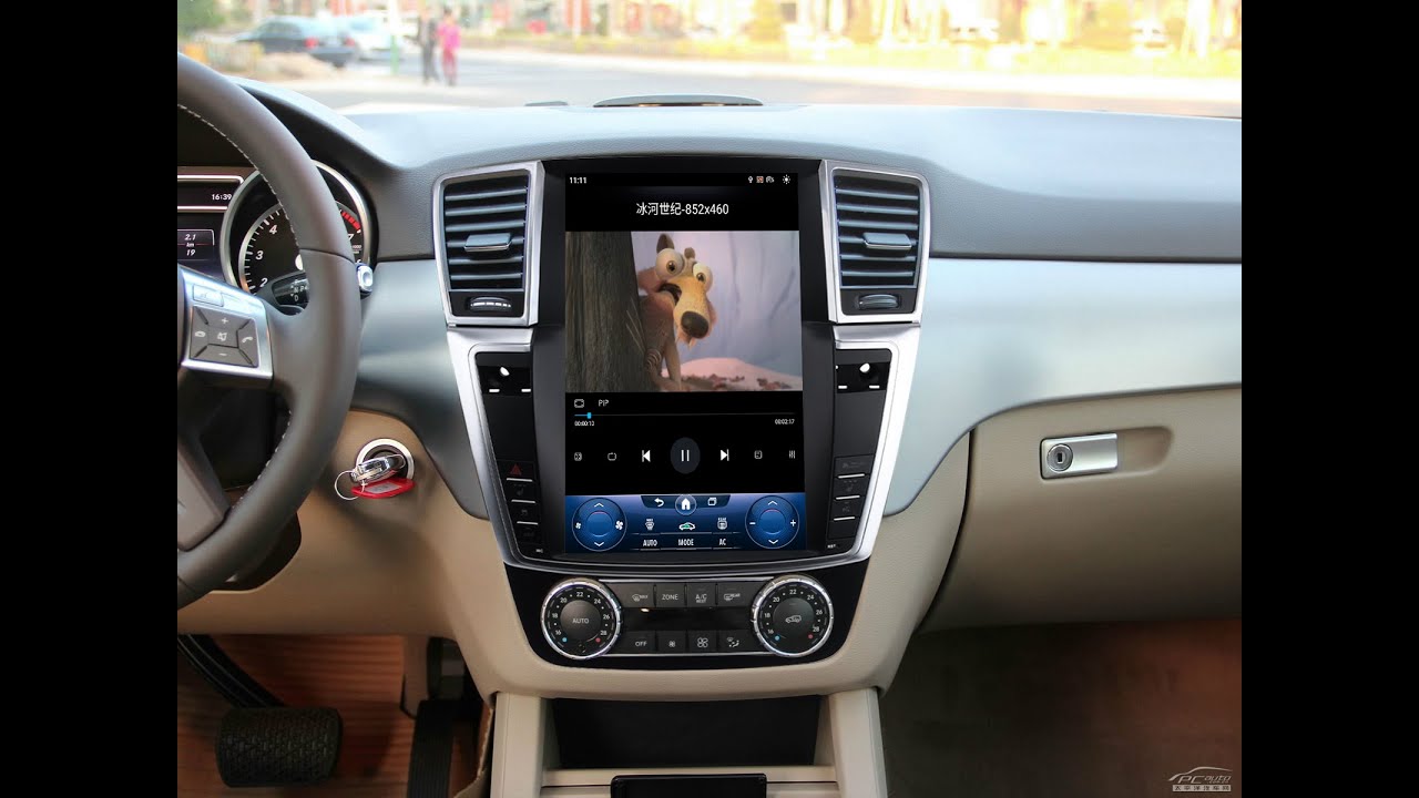 12.1" Tesla Style Screen Android 11 Car Multimedia Player For MERCEDES ...