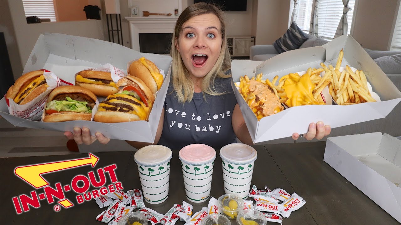 EATING THE ENTIRE MENU AT IN N OUT! - YouTube