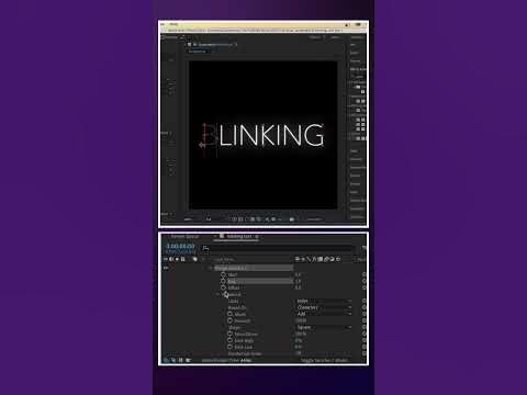 Procedural Blinking Text | After Effects Tutorial - YouTube