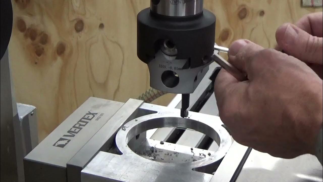 Cutting a large hole using the mill - part 2 - using the boring bar to fine tune the hole ...