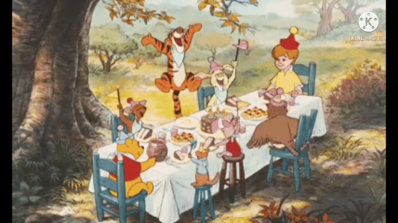 the many adventures of Winnie the Pooh (1977) hero party - YouTube