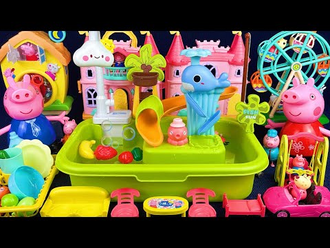 10 Minutes Satisfying with Unboxing Peppa Pig Swimming Pool Play Set Review Toys | ASMR 
