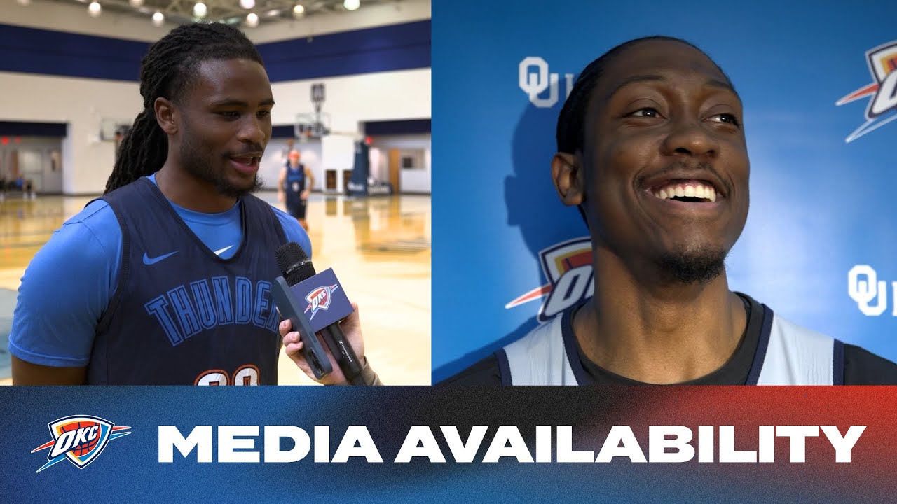 One on One with Cason Wallace + Jalen Williams Media Availability ...