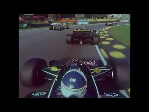 Upscaled to HD-1983-09-23 European GP Practice Brands Hatch, Renault V6 Turbo #15 of Alain Prost.