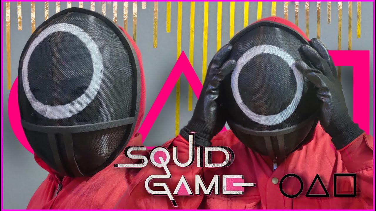 How to make Pink Soldiers mask from the series Squid Game (Halloween ...