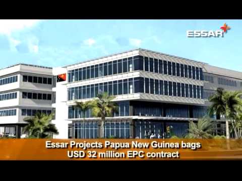 Three contracts in a row for Essar Projects, Papua New Guinea - YouTube