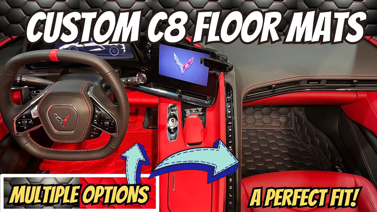 The Perfect Fit For Your Corvette C8 With Custom Floor Mat Liners From Kustom Interior! - YouTube